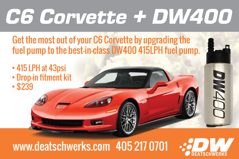 DW400 Fuel Pump Kits Now Available for C6 Corvette – DeatschWerks