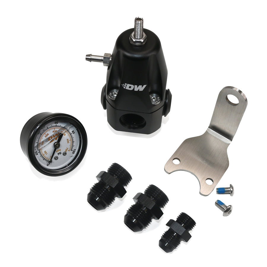 DWR1000 AFPR + pressure gauge + 8AN & 6AN fittings – DeatschWerks